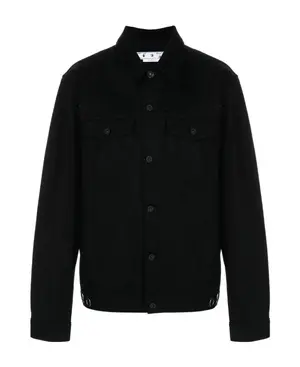 Off-white Long Sleeve Outerwear For Men