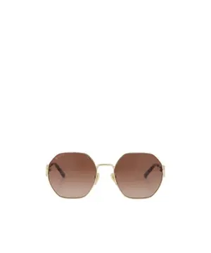 Gucci Oval Frame Sunglasses - Brown