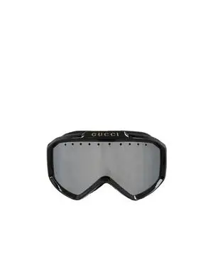 Gucci Logo Lettering Ski Goggles - Gray