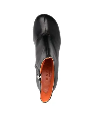 Marni Round Toe Zip-up Ankle Boots