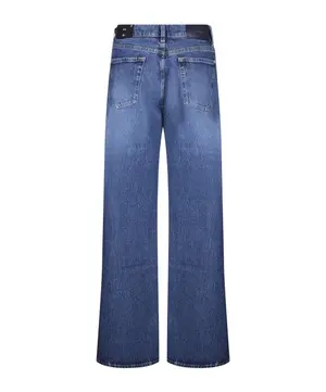 7 For All Mankind Wide-leg Embellished Jeans