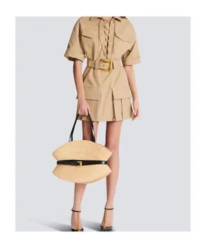 Balmain Shuffle Medium Bag - Nude