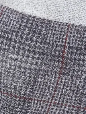 JEAN PAUL GAULTIER Long Sleeve Plaid Mesh T-shirt
