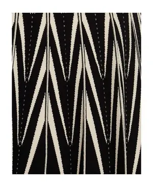 Alexander McQueen Pleated Mini Skirt With Zig-zag Weave
