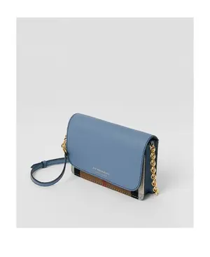Burberry Logo Strap Satchel - Blue