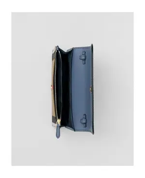 Burberry Logo Strap Satchel - Blue