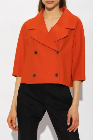 Fabiana Filippi Double Breasted Cropped Blazer