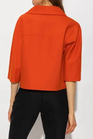 Fabiana Filippi Double Breasted Cropped Blazer