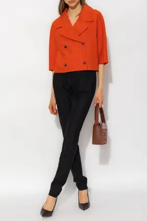 Fabiana Filippi Double Breasted Cropped Blazer