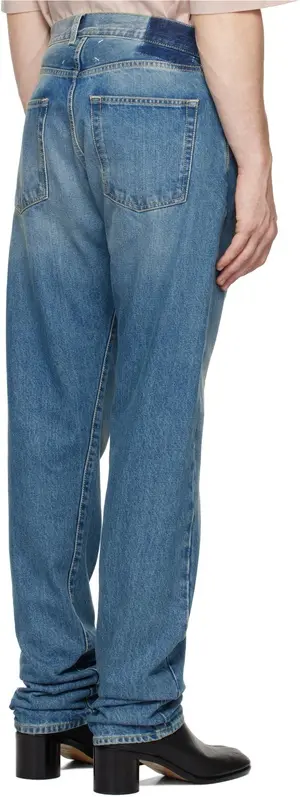 MAISON MARGIELA 4-stitch Straight-leg Jeans - Blue