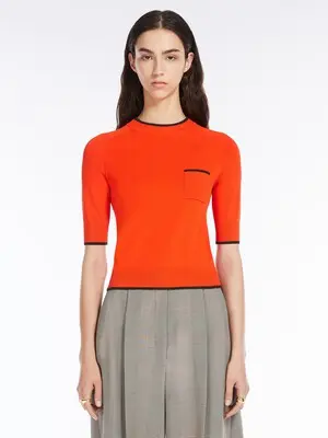Sportmax Stretch Viscose Knit T-shirt