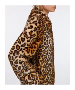 Liu Jo Leopard Print Faux Fur Coat