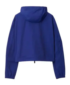 Burberry Long Sleeve Hooded Casual Jacket With Logo Detail