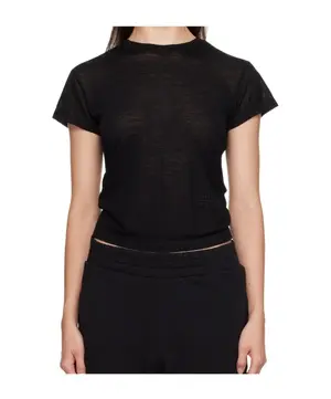 MAISON MARGIELA Rib-knit Crewneck T-shirt
