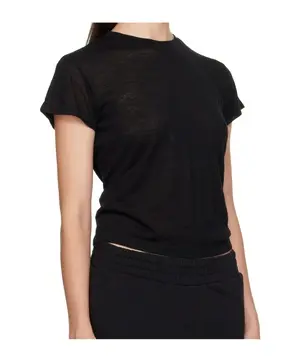 MAISON MARGIELA Rib-knit Crewneck T-shirt