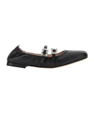 ROGER VIVIER Mary Jane Flats With Metal Embellishments