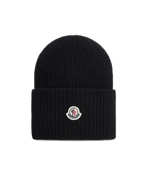 Moncler Wool Beanie - Black