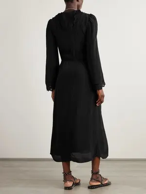 Isabel Marant Étoile Long Sleeve Embroidered Dress