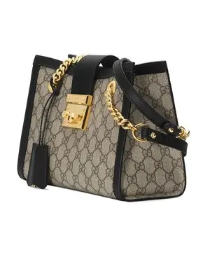 Gucci Padlock Small Gg Shoulder Bag - Black
