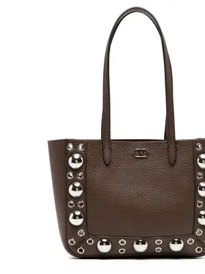 Valentino Garavani Vlogo Plaque Eyelet Detailed Shoulder Bag