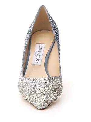 JIMMY CHOO Romy 60 Pointed Glitter Heels