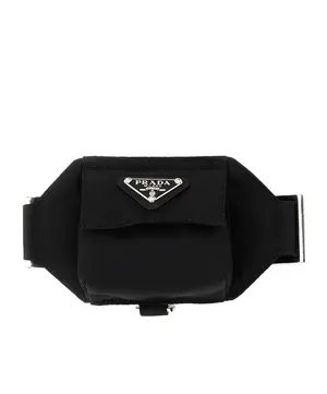 Prada Logo Belt Bag - Black