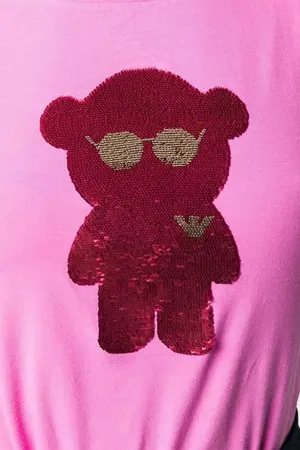 Emporio Armani Appliqué T-shirt - Pink