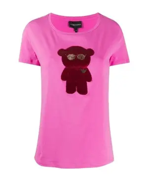 Emporio Armani Appliqué T-shirt - Pink