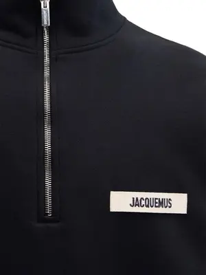 Jacquemus Le Camionneur Half-zip Sweatshirt - Black
