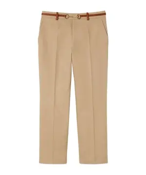 Gucci Pleated Belted Tailored Pants