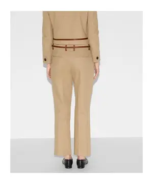 Gucci Pleated Belted Tailored Pants