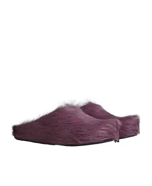 Marni Fussbett Slip-on Flat Mules - Red