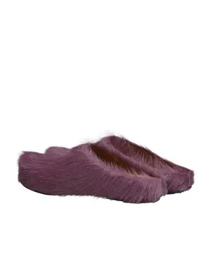 Marni Fussbett Slip-on Flat Mules - Red
