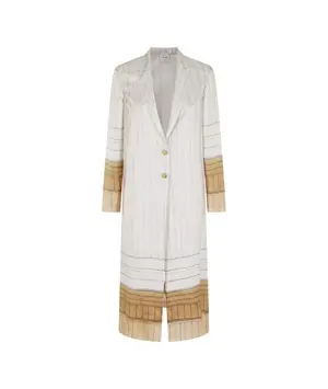 ALYSI Striped Long Shirt Dress