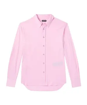 TOM FORD Buttoned Bow Pleat Shirt - Pink