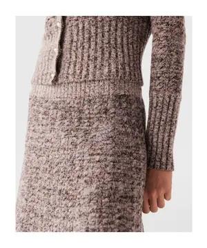 Stella McCartney Ribbed Chunky Knit Mini Skirt