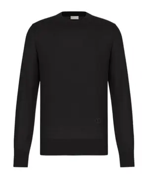 Dior Cd Icon Round Neck Sweater - Black