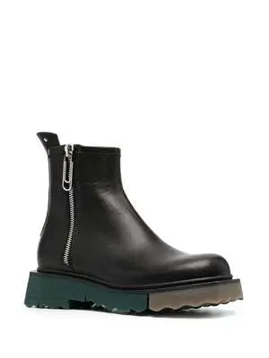 Off-White Zipped Ankle Boots