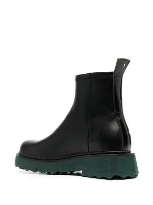 Off-White Zipped Ankle Boots