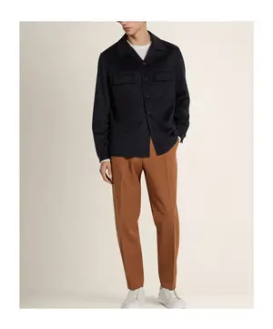 Zegna Single Breasted Jacket - Dark Blue