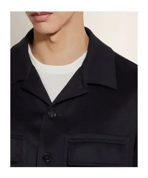 Zegna Single Breasted Jacket - Dark Blue