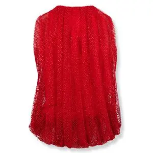 Sportmax Embellished Mesh Tank Top - Red