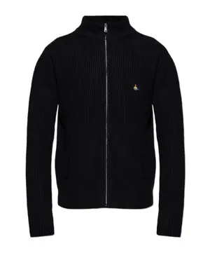 VIVIENNE WESTWOOD Logo Embroidered Cardigan