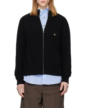 VIVIENNE WESTWOOD Logo Embroidered Cardigan