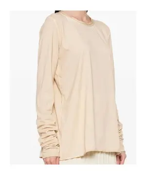 UMA WANG Long Sleeve Blouse With Raw Hem