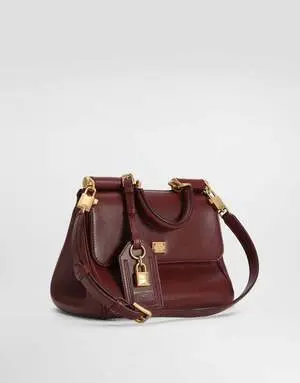 Dolce & Gabbana Medium Sicily Padlock-embellished Leather Handbag