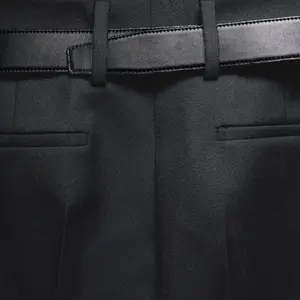 Prada Belted Pleated Trousers