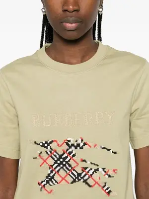 Burberry Embroidered Logo T-shirt - No