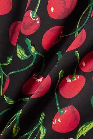 Dolce & Gabbana Cherry Print Sleeveless Mini Dress