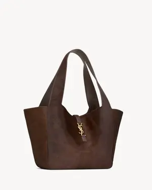 Saint Laurent Le 5 À 7 Bea Tote Bag In Pony Hair Leather - Brown